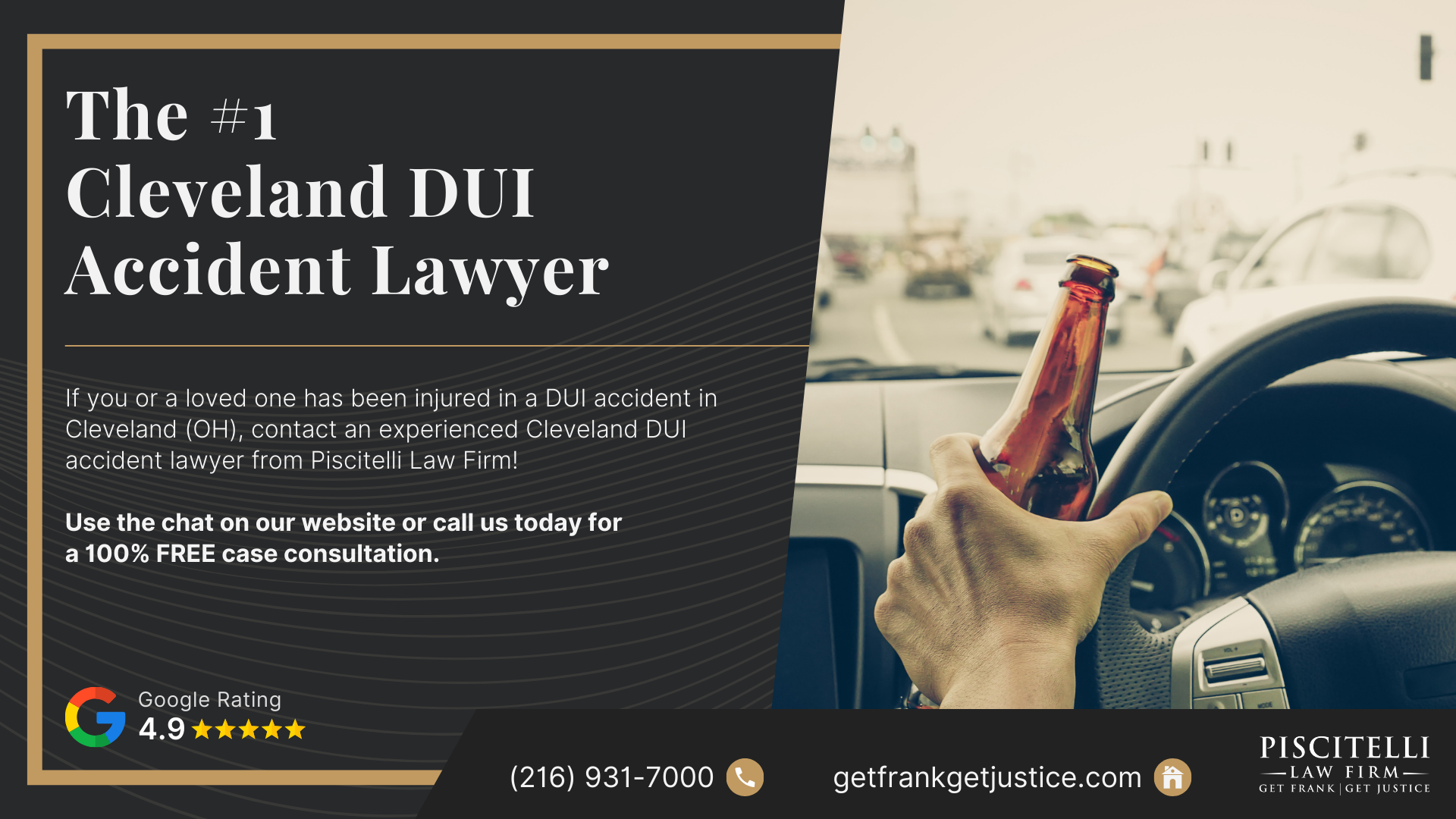 The #1 Cleveland DUI Accident Lawyer | Call (216) 931-7000