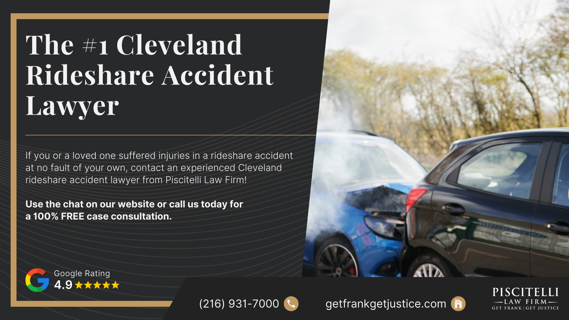 Cleveland Rideshare Accident Lawyer | Call (216) 931-7000