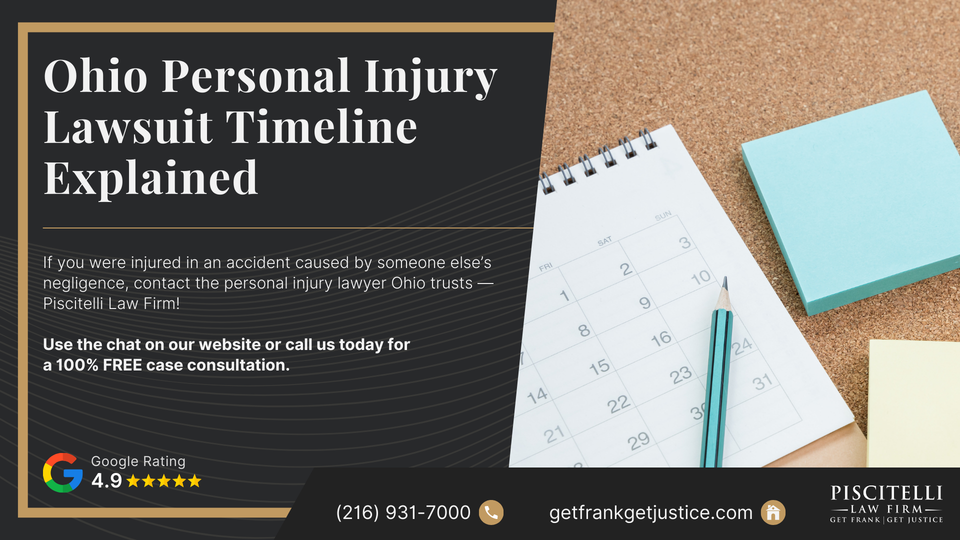 Ohio Personal Injury Lawsuit Timeline Explained [2025 Guide]