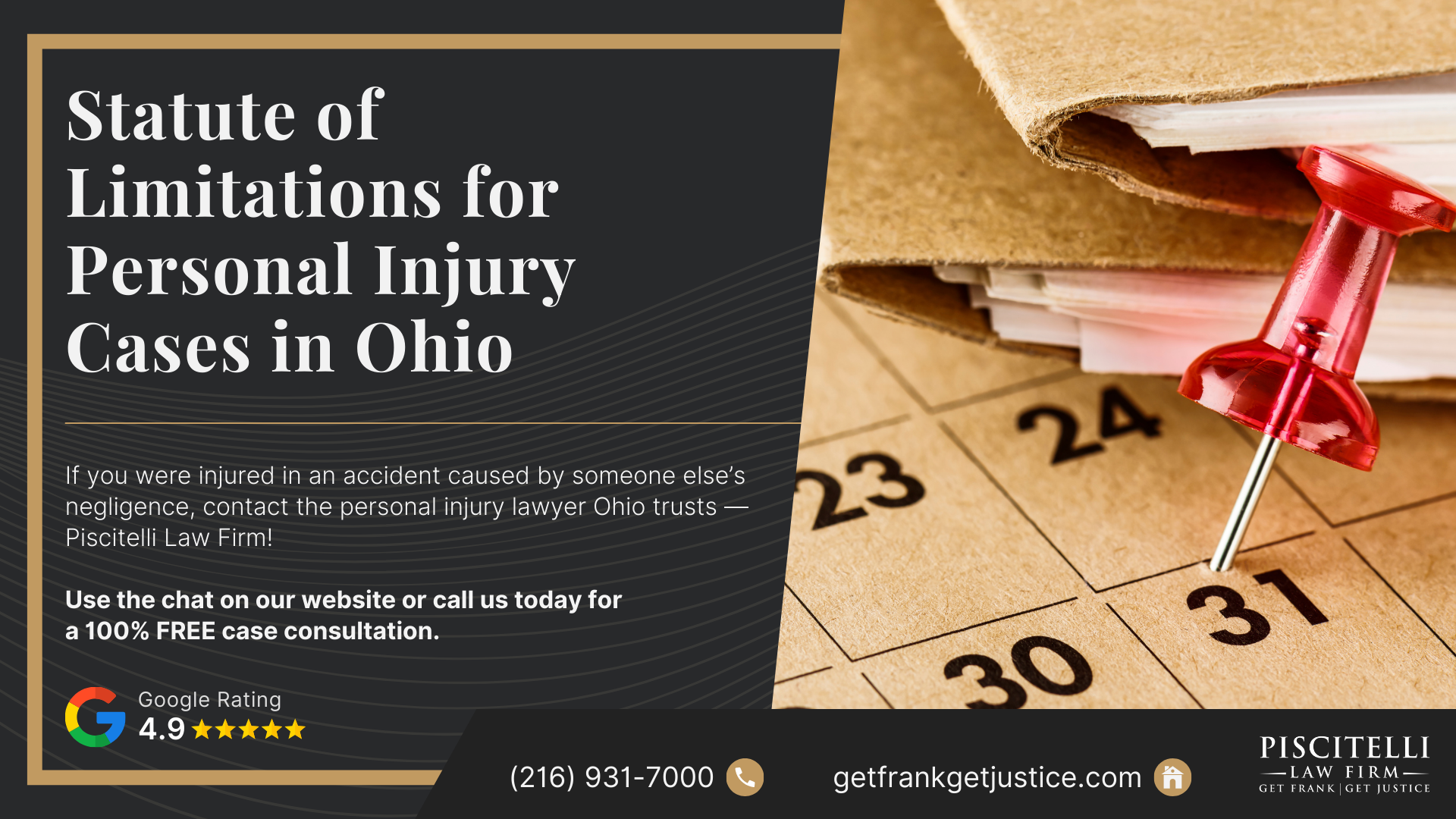 Statute Of Limitations For Personal Injury Cases In Ohio