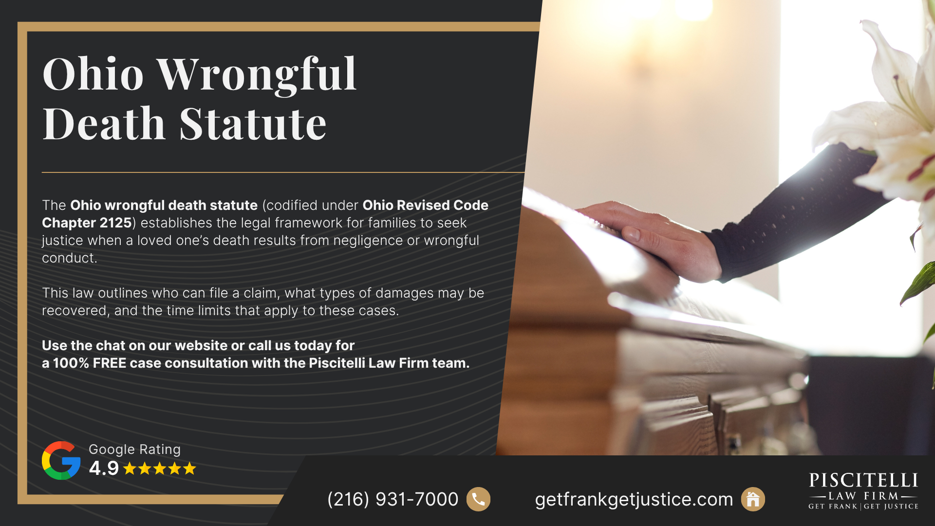 Ohio Wrongful Death Statute Explained | Piscitelli Law Firm